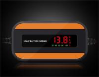 China Intelligent 12V 2A 3A 4A Car Battery Charger with LCD Display for Sealed Lead Acid Battery for sale