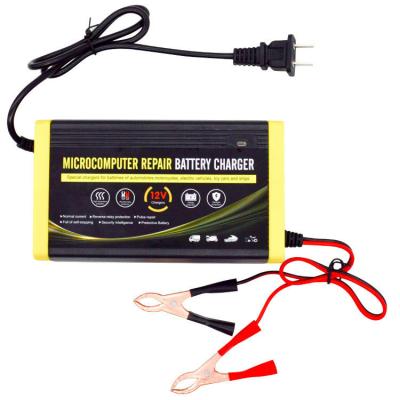 China Intelligent 12V 6A Lead Acid Battery Charger with Pulse Repair for Car Motorcycle for sale