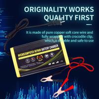 China Intelligent 12V 6A Lead Acid Battery Charger with Pulse Repair for Car Motorcycle for sale