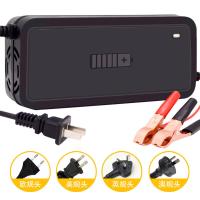 China Intelligent 12V 6A Lead Acid Battery Charger with Temperature Compensation and LCD Display for sale