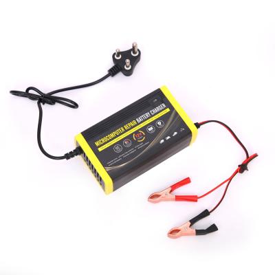 China Intelligent 12V 6A 8A Lead Acid Battery Charger for Motorcycle Car Truck with 85% Efficiency for sale