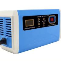 China Intelligent 12V 24V 10A 5A Universal Auto Battery Charger with Pulse Repair for Car Motorcycle Lead Acid Battery for sale