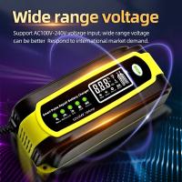 China 12V 24V 12A Smart Car Battery Charger Automatic Fast Charger for AGM GEL Lead Acid for sale