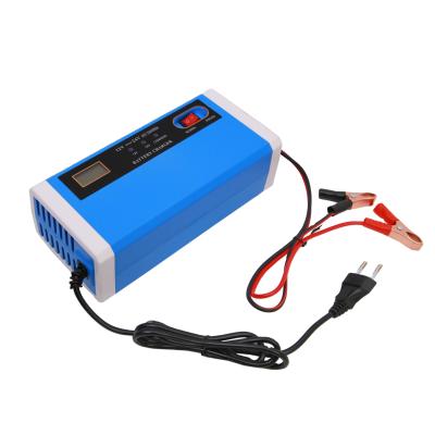 China 12V 24V 10A Automatic Smart Car Battery Charger for Lead Acid Gel AGM Battery for sale