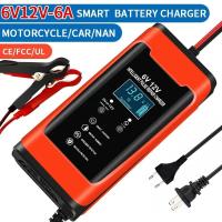 China 6V 12V 4A Smart Lead Acid Battery Charger for AGM GEL LiFePO4 Car Battery 200Ah for sale