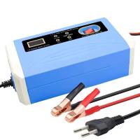 China Intelligent 12V 10A 24V 5A Lead Acid Battery Charger with LCD Display for Car Motorcycle for sale