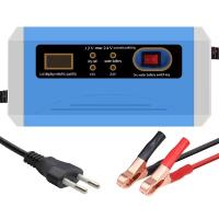 China Intelligent 12V 10A 24V 5A Lead Acid Battery Charger with LCD Display for Car Motorcycle for sale