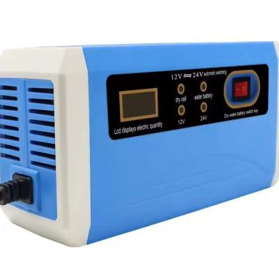 China 12V 10A Smart Fully Automatic Car Battery Charger with LCD Display for Lead Acid Batteries for sale