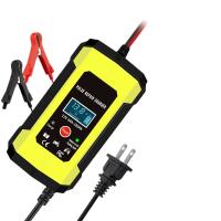 China 12V 6A Intelligent Lead Acid Battery Charger with LCD Display for 35-200AH Batteries for sale