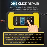 China 12V 6A Intelligent Lead Acid Battery Charger with LCD Display for 35-200AH Batteries for sale