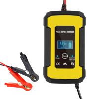 China 12V 6A Intelligent Lead Acid Battery Charger with LCD Display for 35-200AH Batteries for sale