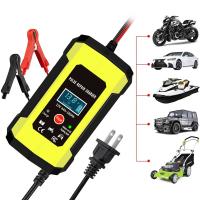 China Smart Battery Charger 12V 6A LCD Display Pulse Repair for Car Motorcycle Universal Battery 6V 12V 2A 8A 10A for sale