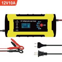 China 12V 24V 12A Smart Car Battery Charger Intelligent Repair Charger for AGM Gel Lead Acid Batteries for sale