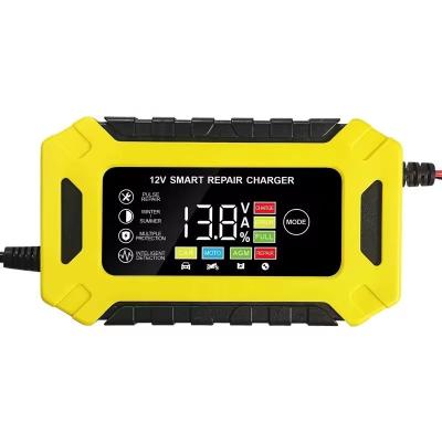 China 12V 8A Smart Lead Acid Battery Charger with LCD Display for AGM Wet Battery 110V 220V for sale