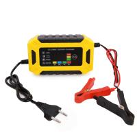 China 12V 8A Smart Digital Display Pulse Repair Car Battery Charger for AGM Gel EFB Lead Acid Batteries for sale