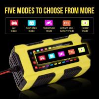 China Intelligent 12V 8A Lead Acid Battery Charger 100-240V AC Input with 3 Stage Charging for Auto Motorcycle for sale
