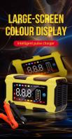 China Intelligent 12V 8A Lead Acid Battery Charger 100-240V AC Input with 3 Stage Charging for Auto Motorcycle for sale