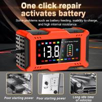 China 12V 8A Intelligent Pulse Repair Battery Charger for 4-100Ah Lead Acid Battery Pack for sale