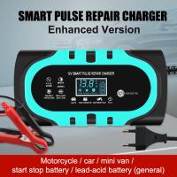 China Smart 12V 10A Intelligent Lead Acid Battery Charger with 3 Stage Charging and OLP Protection for 35-200AH Batteries for sale
