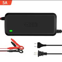 China 12V 6A Intelligent Lead Acid Battery Charger with 85% Efficiency and 200AH Compatibility for sale