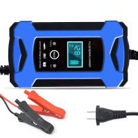 China 12V 8A Smart Lead Acid Battery Charger with Pulse Repair for Car Motorcycle 35-200AH for sale