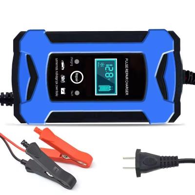 China 12V 8A Smart Lead Acid Battery Charger with Pulse Repair for Car Motorcycle 35-200AH for sale