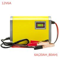 China Intelligent 12V 6A Automatic Car Battery Charger with LCD Display for Lead Acid AGM Start Stop for sale