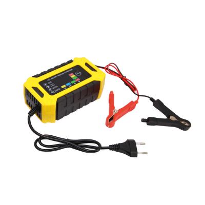 China 12V 8A Intelligent Lead Acid Battery Charger with Pulse Repair for 35-200Ah Batteries for sale