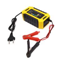 China 12V 8A Intelligent Lead Acid Battery Charger with Pulse Repair for 35-200Ah Batteries for sale