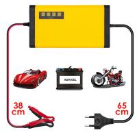 China 12V 4A Smart Motorcycle Battery Charger with LCD Display and 6 Safety Protections for sale