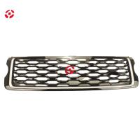 China Front bumper grille OE LR077427 LR083321 All-black silver bar grille for 2013 Land Rover modified to fit 2018 model for sale
