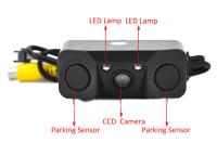 China Camera Parking Reversing Radar Sensor Rear View Backup Night Vision CCD Camera With 2 Radar Sensors Indicator CMOS-451P for sale