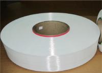 China Full Dull White 100 Polyester Spun Yarn 50D/24F Bleached For Sewing Weaving for sale