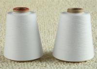 China Bleaching White Virgin 100% Polyester Thread 20S/3 For Sewing / Weaving for sale