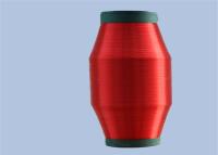 China Eco Friendly Dyed Red Polyester HDPE Monofilament Yarn Manufacturer 80D Semi Dull for sale