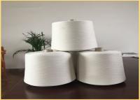 China Natural White Polyester Knitting Yarn Ring Spun Yarn 30S On Paper Core for sale