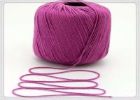 China Purple Fancy Knitting Yarn , Silk Cotton Knitting Karn For Babies Clothing for sale