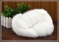 China Pure White Rough Polyester Feather Yarn Fancy Yarn 4mm For Weaving for sale