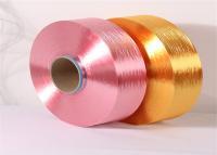 China 75D / 36F Sd Colorful Dope Dyed Polyester Yarn For Knitting / Sewing for sale