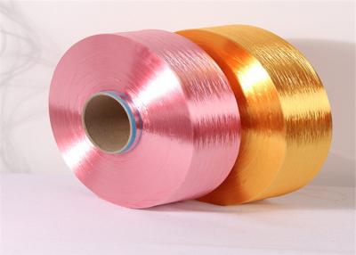 China 75D / 36F Sd Colorful Dope Dyed Polyester Yarn For Knitting / Sewing for sale