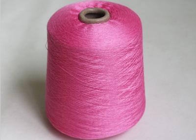 China 100% Pink Colour Ne 20s Ring Polyester Spun Yarn 21s For Kintting Socks for sale