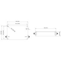 China RF Power Amplifier 0.1-6.2 GHz 55 dB Gain 47 dBm Saturation Power 24V DC Stainless Steel SMA for sale