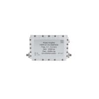 China RF Power Amplifier 0.1-6.2 GHz 55 dB Gain 47 dBm Saturation Power 24V DC Stainless Steel SMA for sale