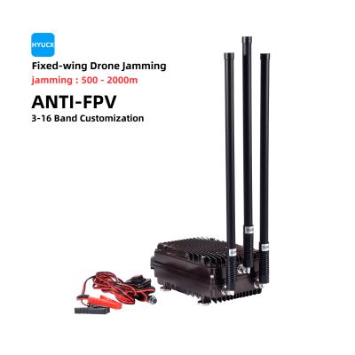 China High‑Power 8‑Channel UAV Jammer Omnidirectional Fiberglass Antenna Anti‑Drone Suppression Unit for sale