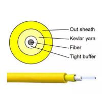 China YTTX Tight Buffer Simplex Indoor Singlemode SM G652 G657 Fiber Optic Cable Corning for sale