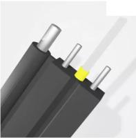 China Outdoor G652D GJYXCH FTTH Drop Single Mode Fiber Optic Cable Steel Wire 12 Core for sale