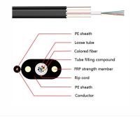 China Fig-8 Hybrid Cable  Electric Hybrid Flat Optical Fiber Cable for sale