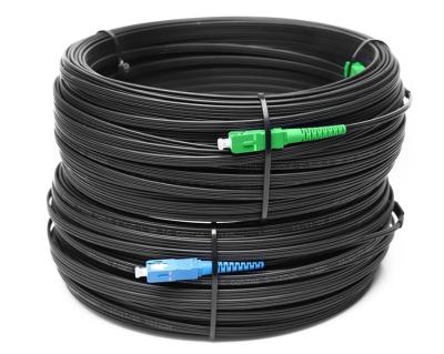 China FTTH SingleMode Fiber Optic Patch Cable with G652D/G657A1/G657A2 Fiber for Outdoor Optical Drop Cable for sale