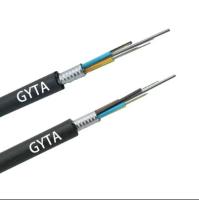 China Outdoor Underground Cable GYTA 144 Core Fiber Optical Cable Loose Tube Stranded Armoured for sale