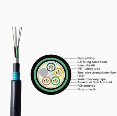 China Direct Buried Fiber Optic Cable GYTA53 with PBT Loose Tube and ≥50dB Return Loss for Superior Network Performance Core 2-144 Cores for sale